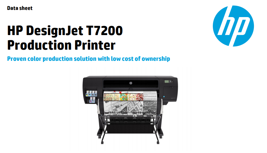 Thông Tin Vật Tư Dùng Cho Máy In HP Designjet T7200 Production Printer ...