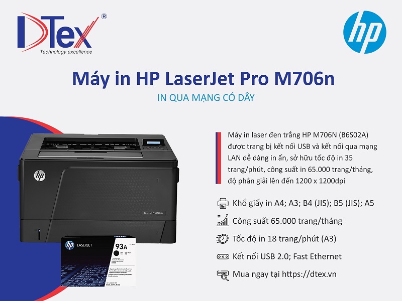 Đại Lý Phân Phối Máy In HP Laserjet Pro M706n Tại Quận 1, Thành Phố Hồ ...